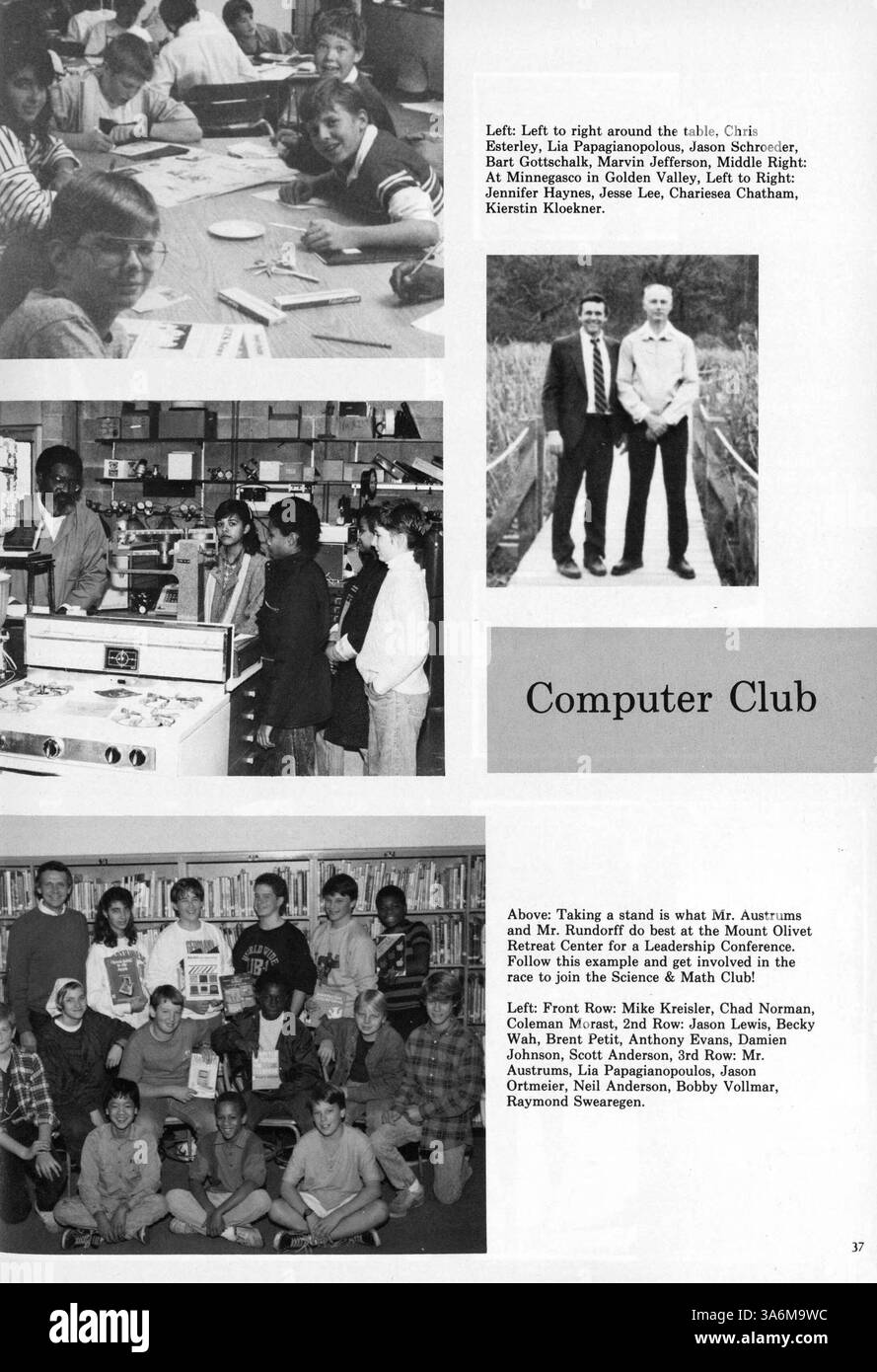 The 1988 'Anthonian' yearbook from Anthony Jr. High captures the key ...