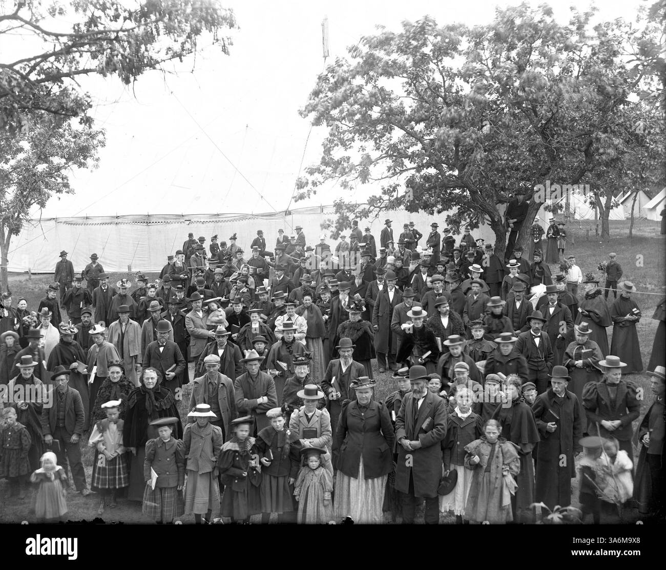 This image shows families attending the Seventh Day Adventist's Camp ...