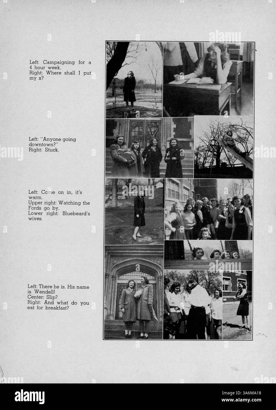 This 1944 edition of Tatler, the Northrop Collegiate Yearbook, records ...