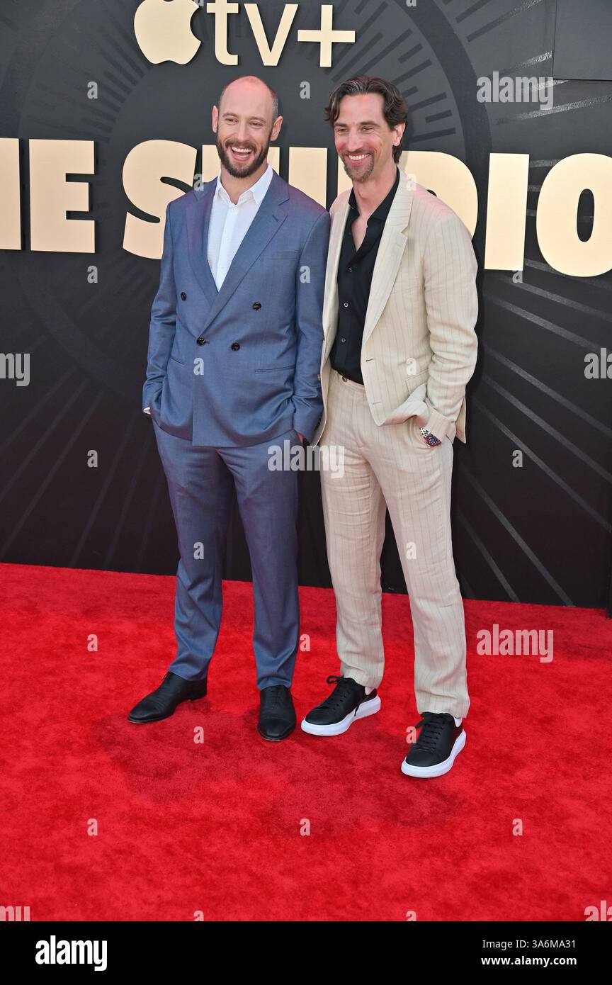 Hollywood, CA USA - March 24, 2025: Evan Goldberg, James Weaver attends the Apple TV The Studio ...