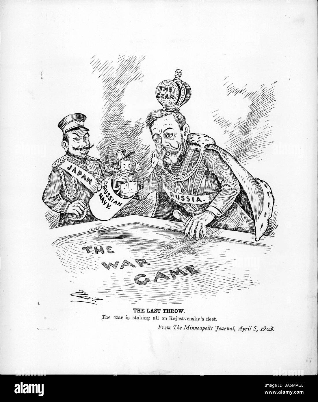 Russian fleet 1905 Black and White Stock Photos & Images - Alamy