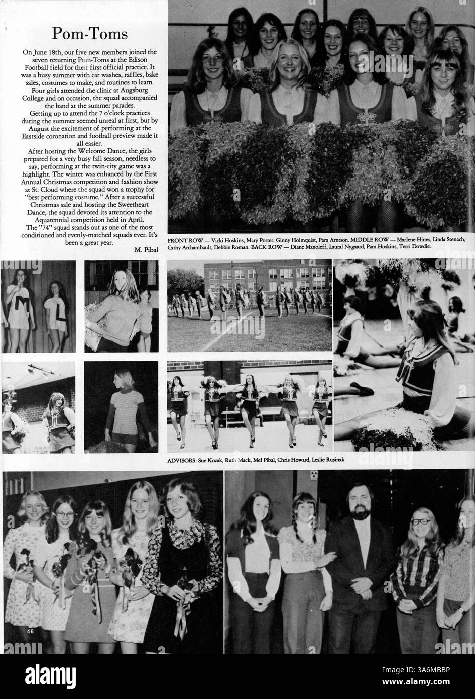 The 'Wizard '74' yearbook from Edison High School documents the 1973-1974 school year ...