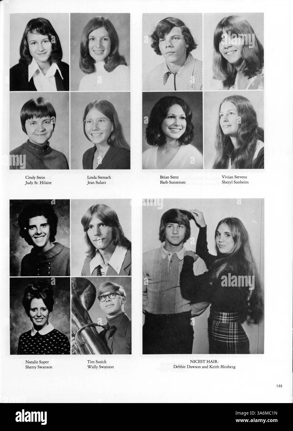 The 1974 'Wizard' yearbook from Edison High School documents the school year of 1973-1974, with ...