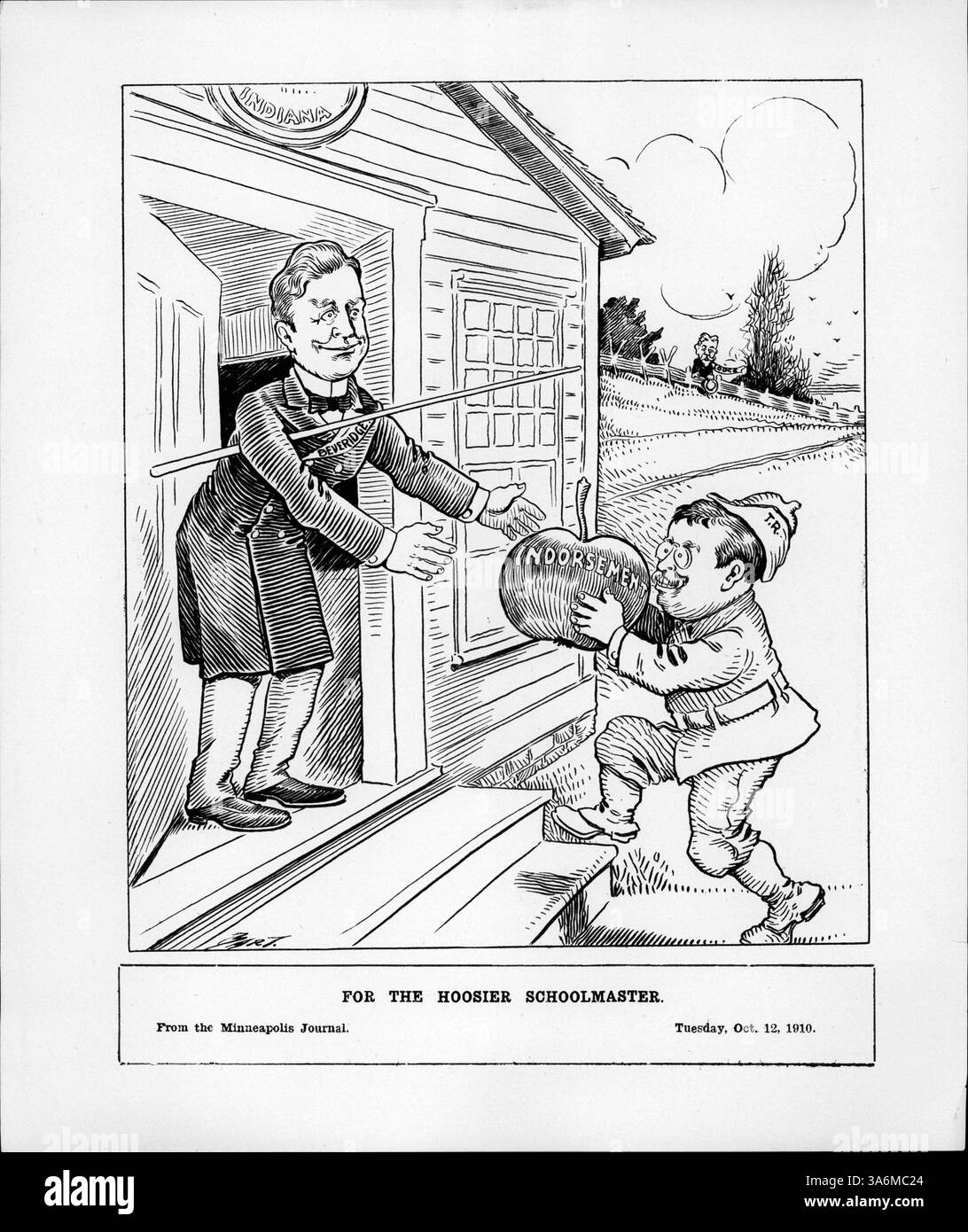 The 1904 interaction captured in this historical photo shows Theodore ...