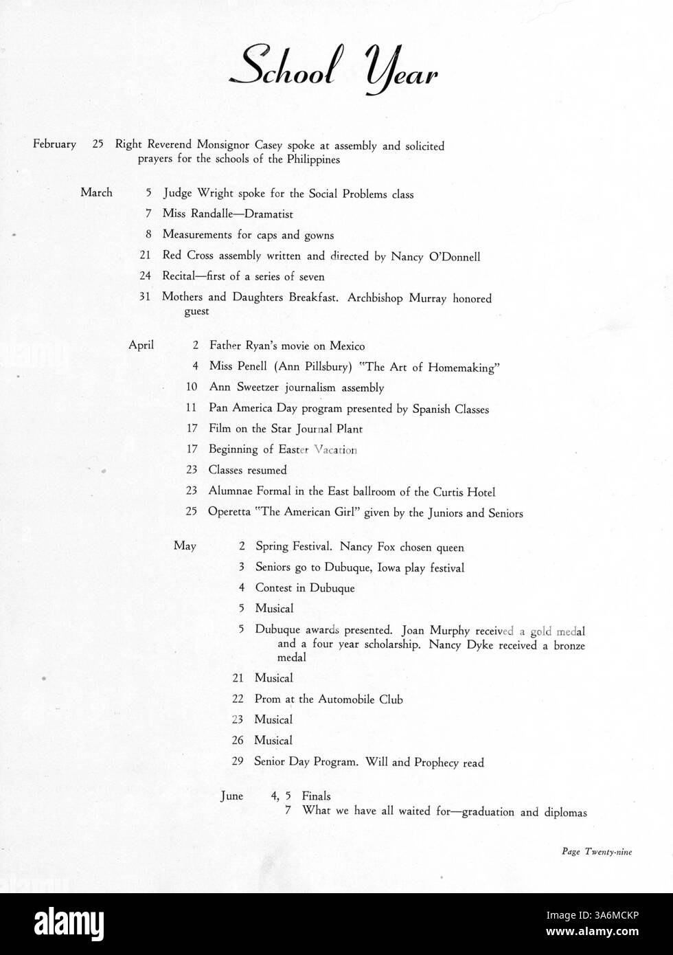 This high school yearbook from the 1945-1946 school year features the ...