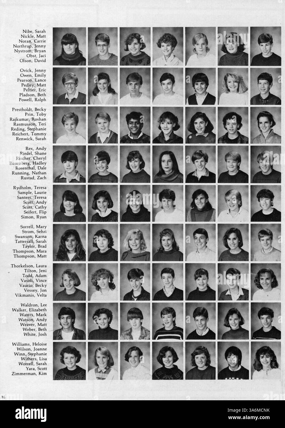 This 1987 South View Junior High yearbook, titled Reflections ...