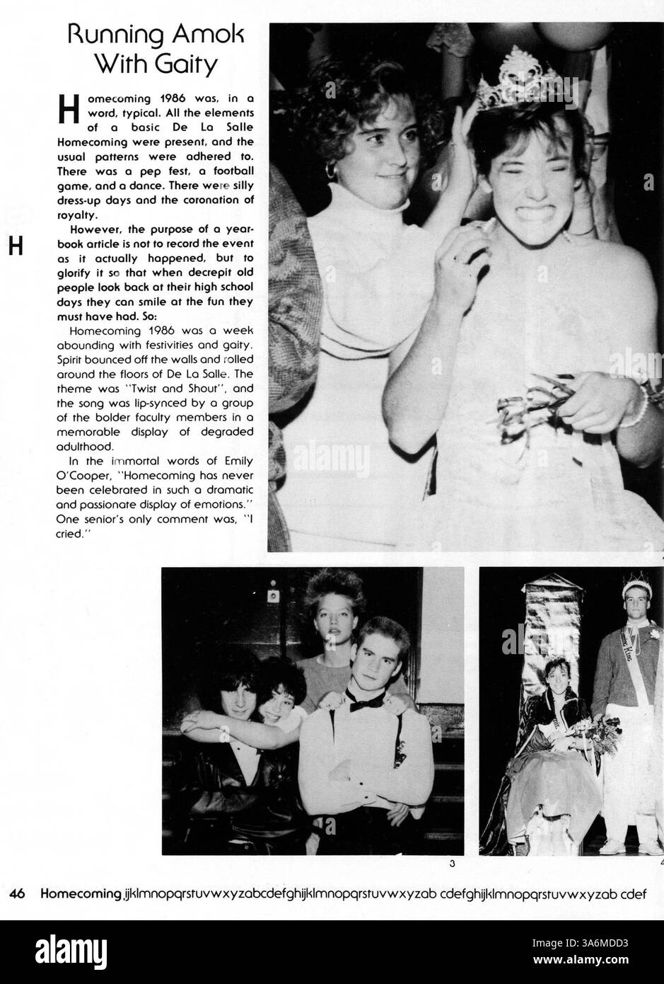 This high school yearbook from De La Salle documents the academic and ...