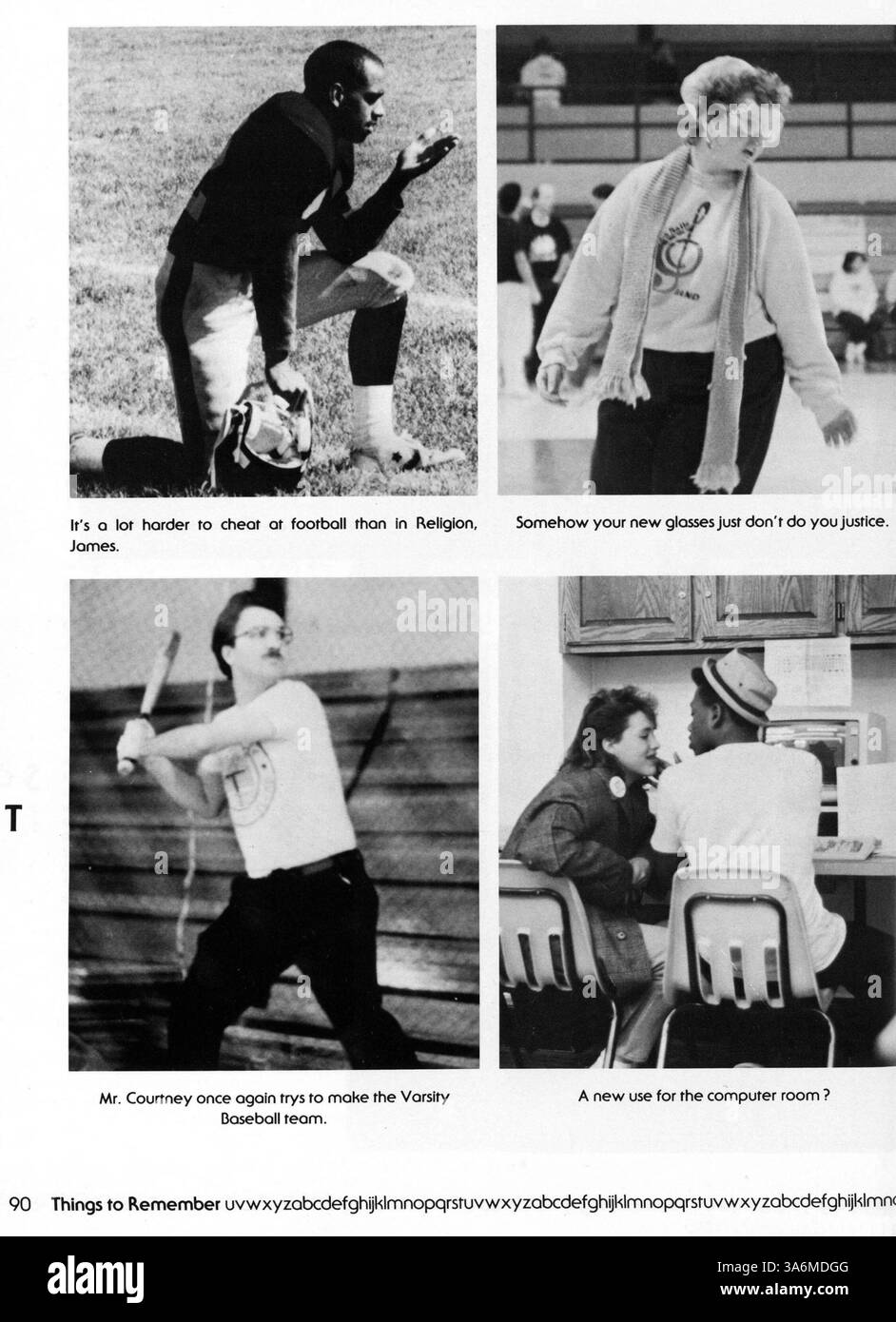 Featuring student portraits and school events Black and White Stock ...