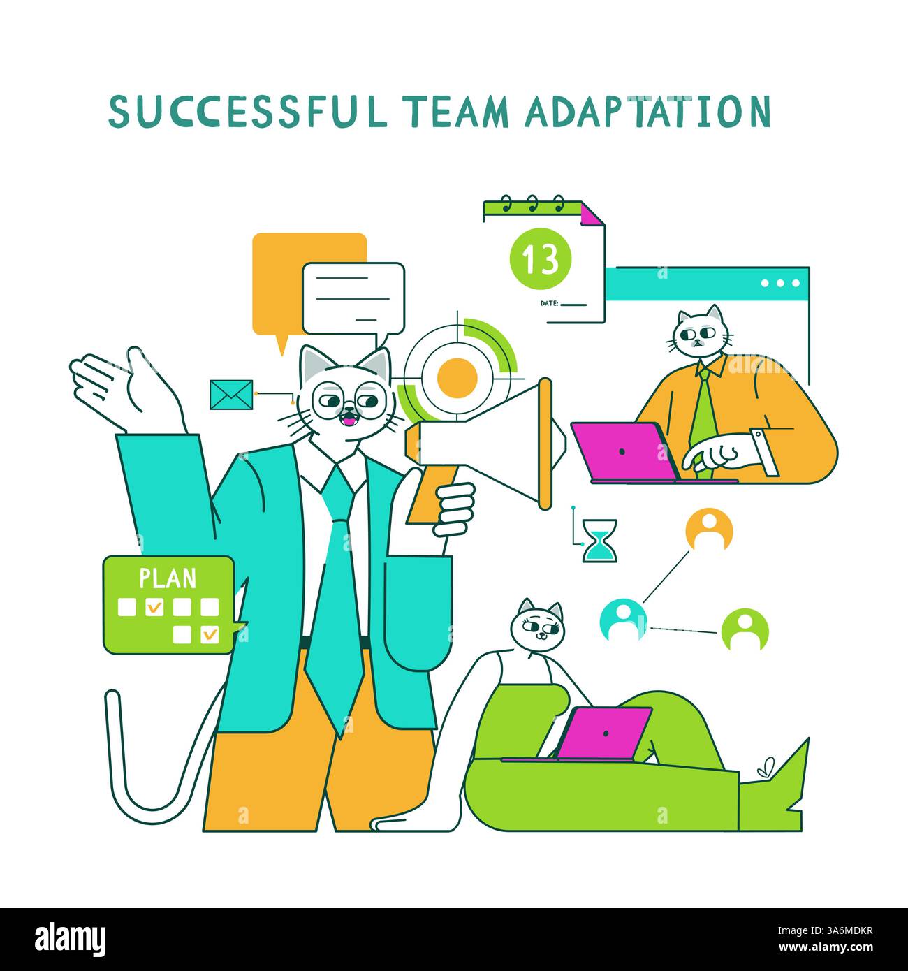 Remote work animation hi-res stock photography and images - Alamy