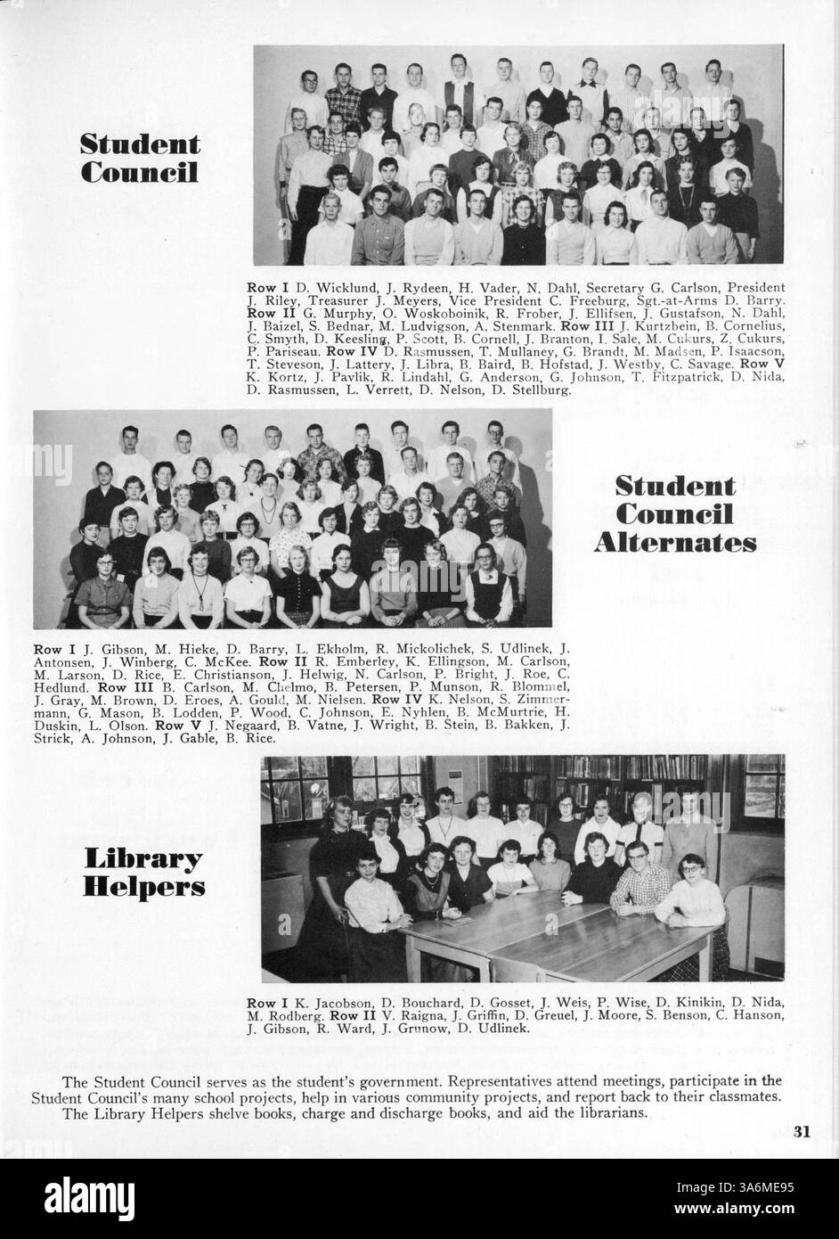 The south high yearbook from 1955 captures the academic hi-res stock ...