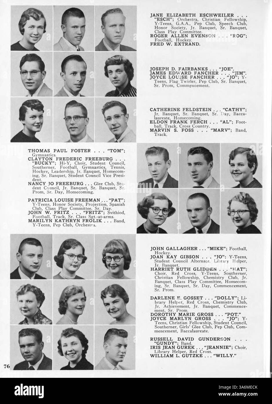 This yearbook from South High School in 1955 highlights the student ...
