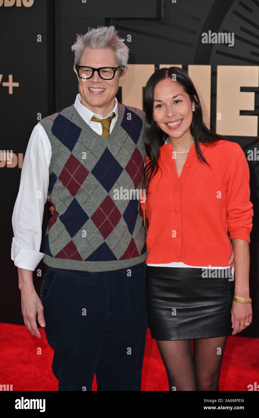 Hollywood, CA USA - March 24, 2025: Johnny Knoxville, Emily Ting ...