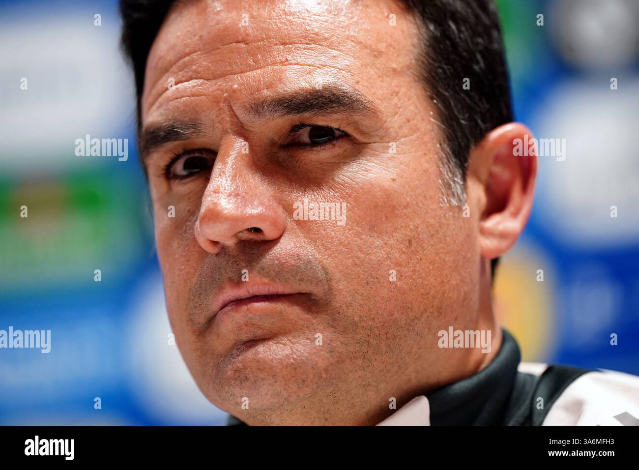 Real Madrid Femenino manager Alberto Toril during a press conference at ...