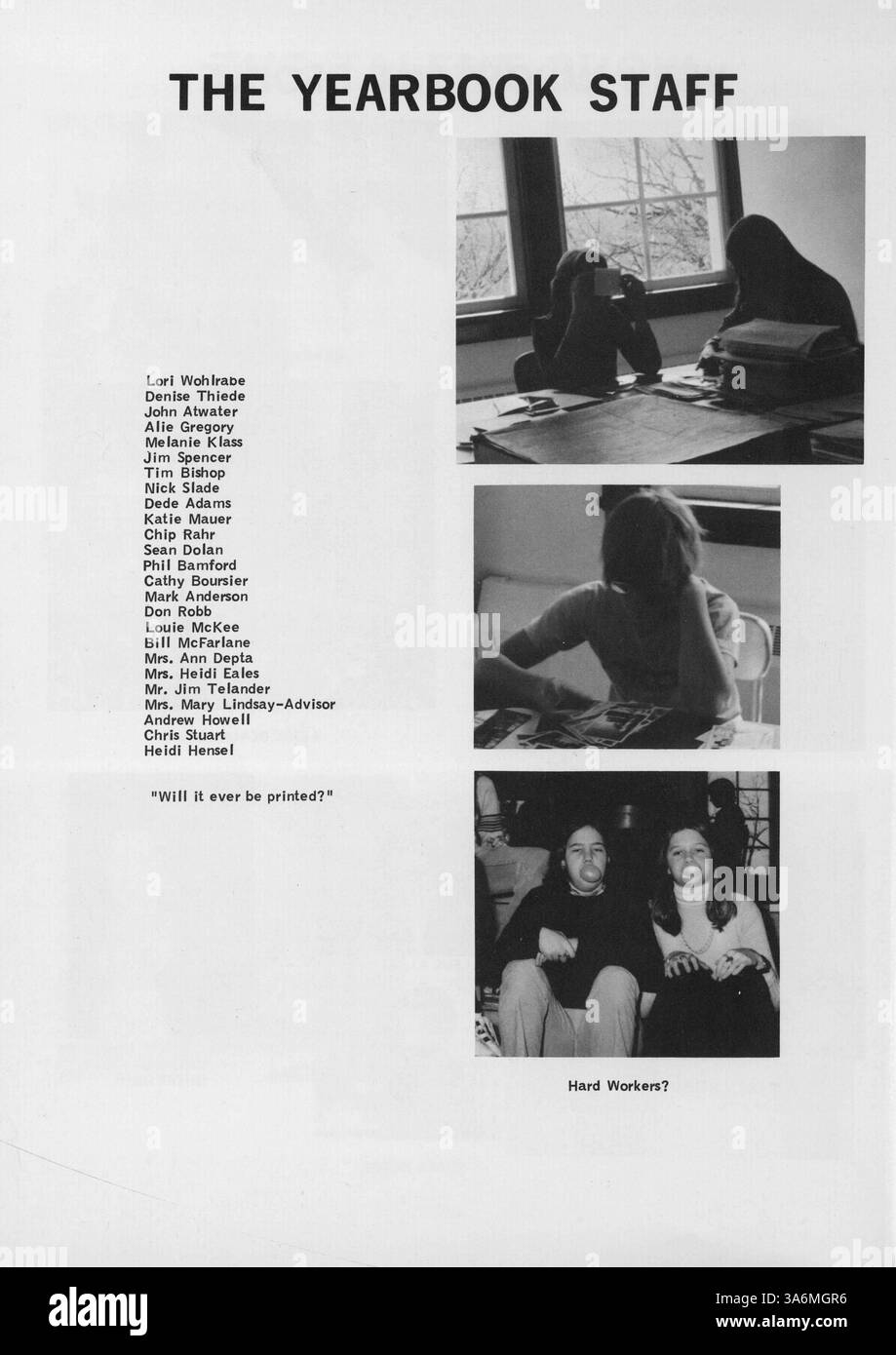 This yearbook from Blake Middle School in 1975 showcases the students ...