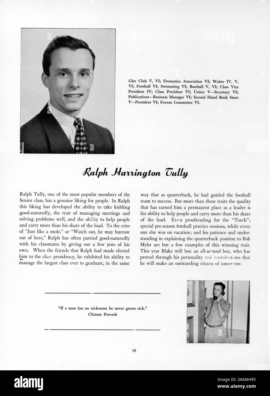 Blake School’s 1954 yearbook, 'CALL O' PAN', records student ...