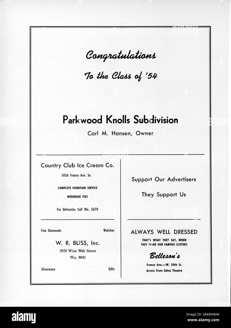 The 1954 Blake Yearbook features the students, teachers, clubs ...