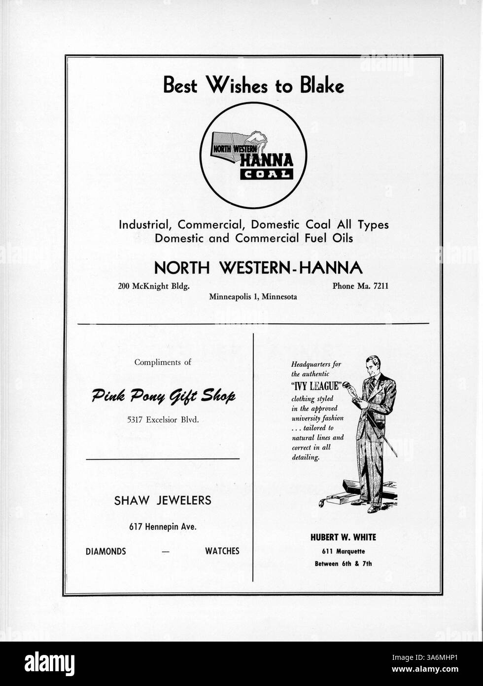 The 1954 Blake Yearbook highlights the achievements of students ...