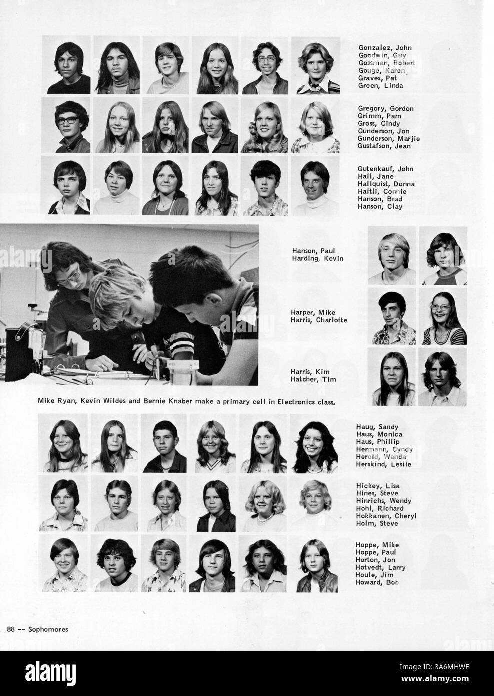 This 1976 yearbook, 'Seventy Six Tiger,' from South High School records ...