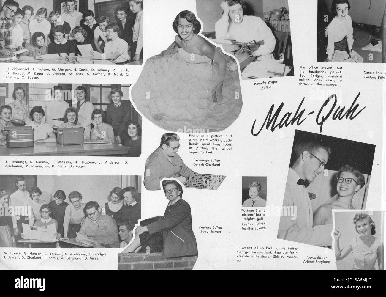 The 1956 'Bloomington Bear' yearbook presents a comprehensive record of ...