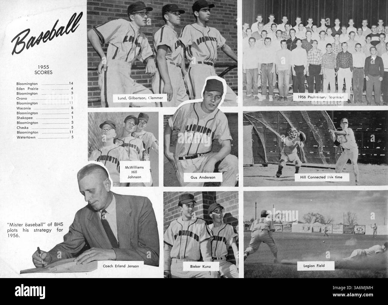 Yearbook documents the 1955 1956 school year at bloomington high hi-res ...