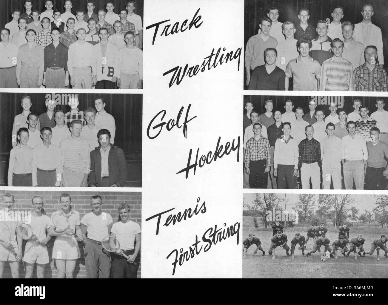 Notable school events during the 1955 1956 academic year hi-res stock ...