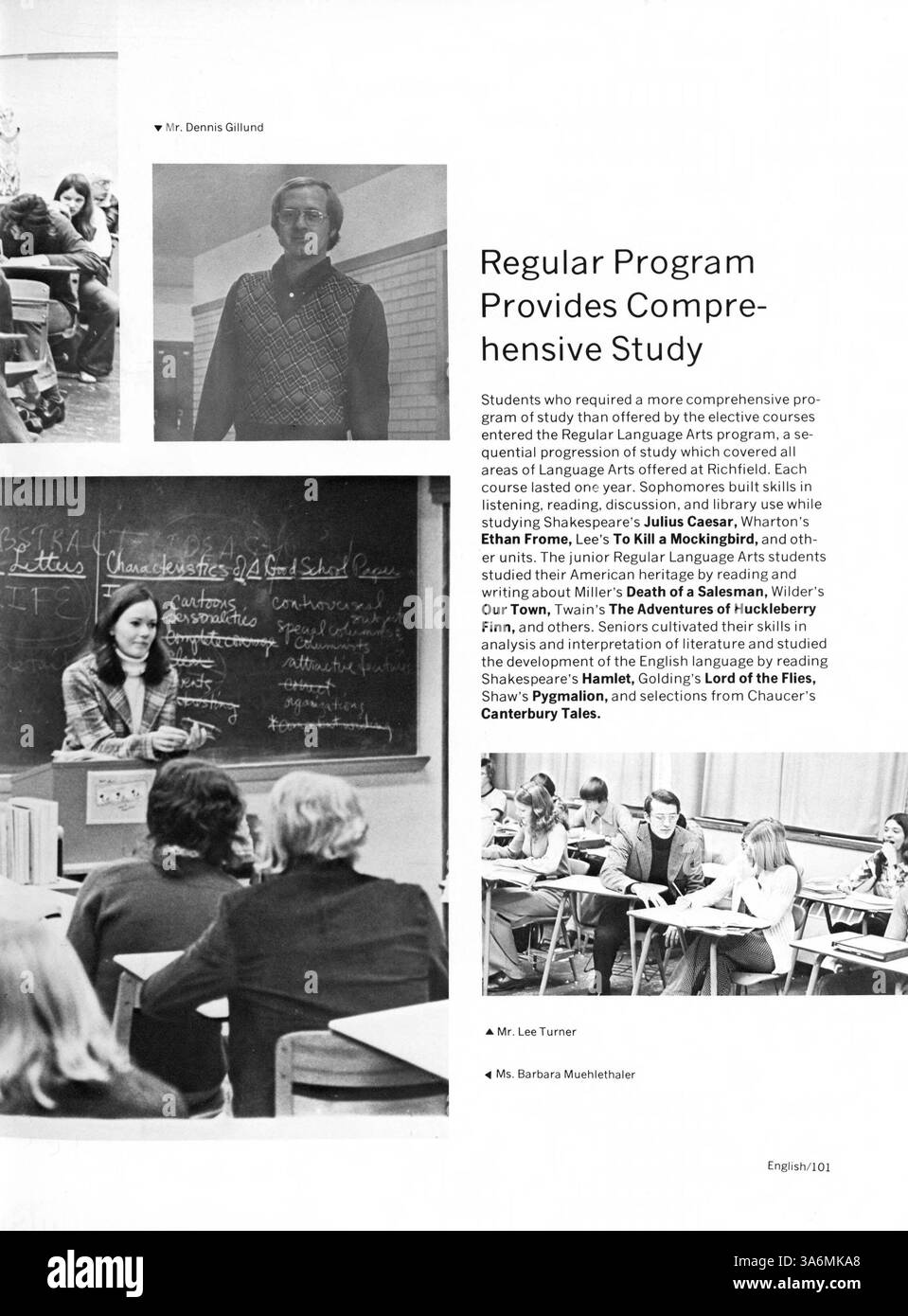 The 1974 'Aurean' yearbook from Richfield High School captures key ...