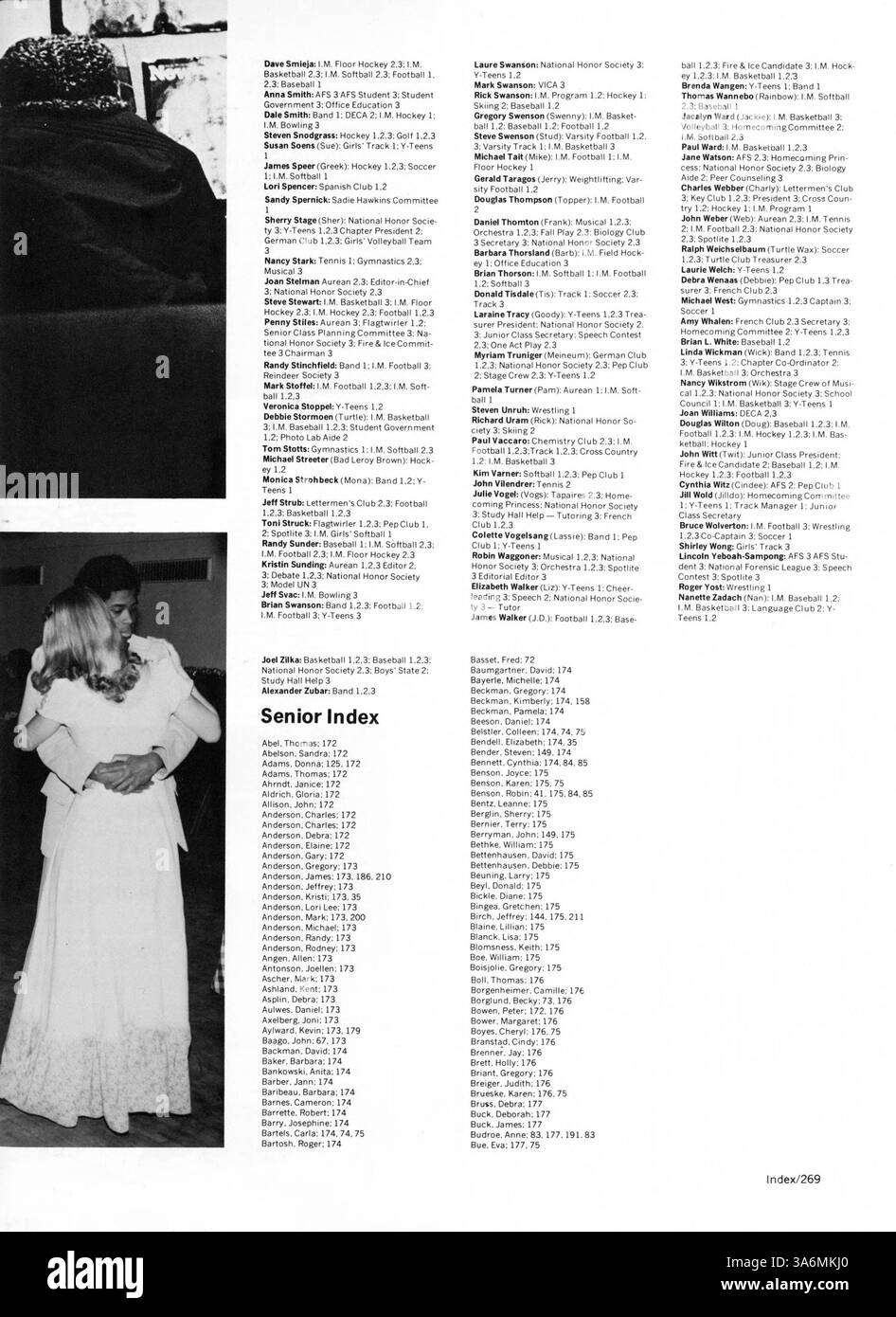 Notable accomplishments of the 1973 1974 academic year hi-res stock ...
