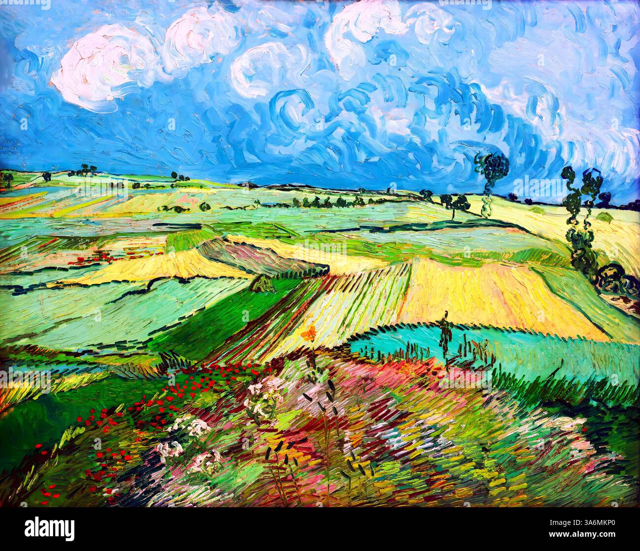Wheat Fields after the Rain (The Plain of Auvers), July 1890 by Vincent van Gogh – Post ...