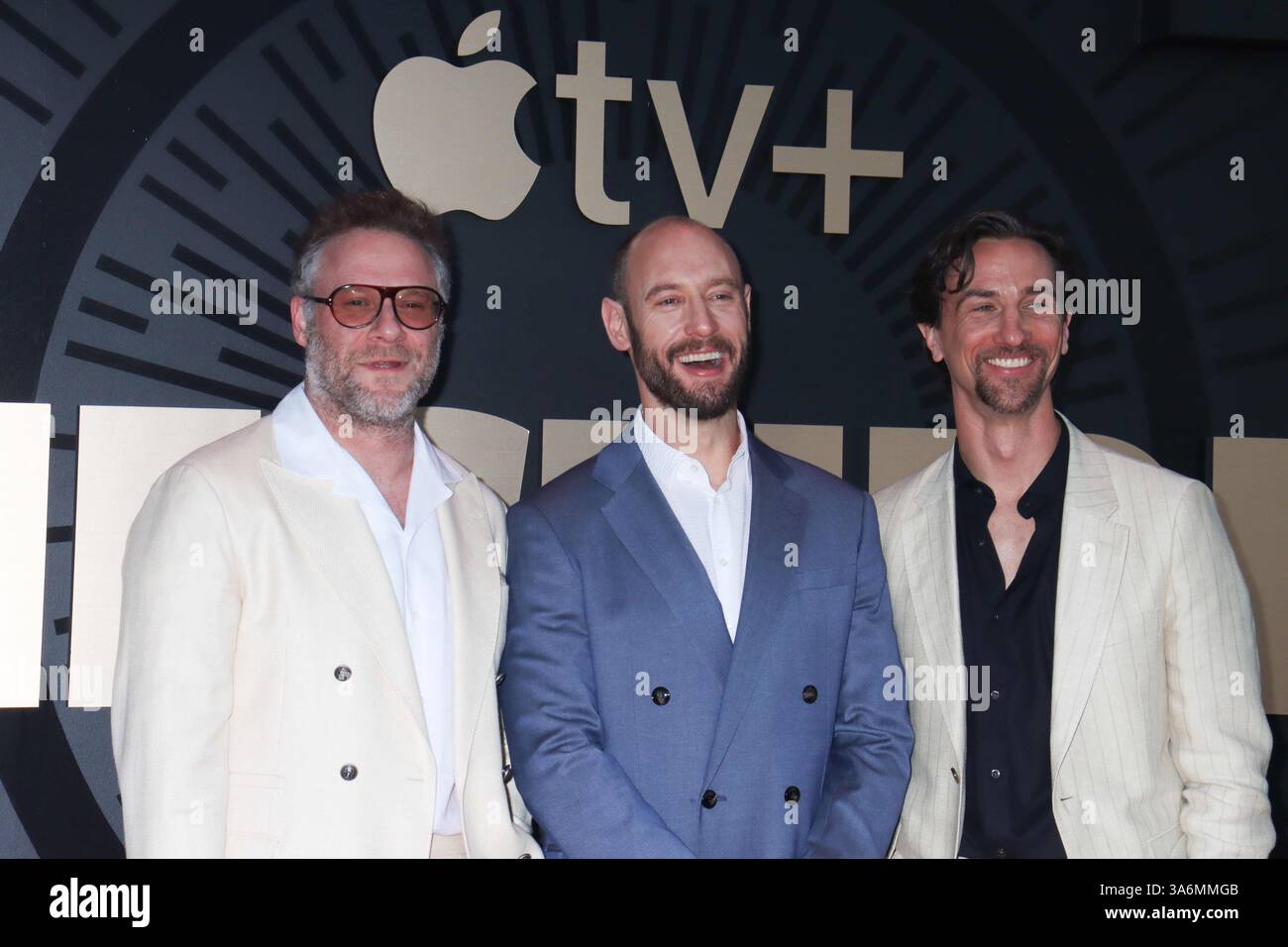 Seth Rogen, Evan Goldberg, James Weaver 03/24/2025 Red Carpet World ...