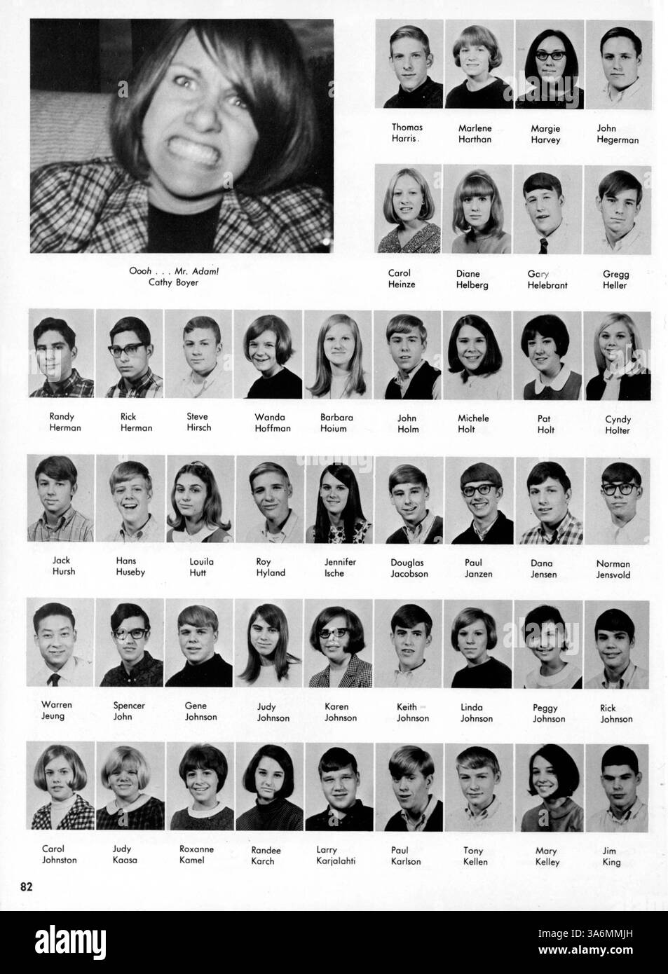 The 1966 southwest high yearbook Black and White Stock Photos & Images ...