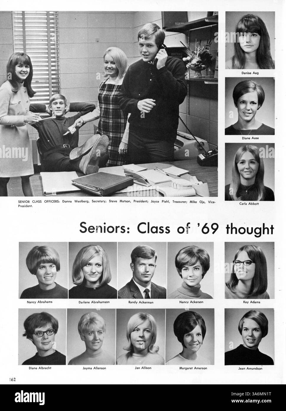 Kennedy high schools 1968 1969 yearbook hi-res stock photography and ...