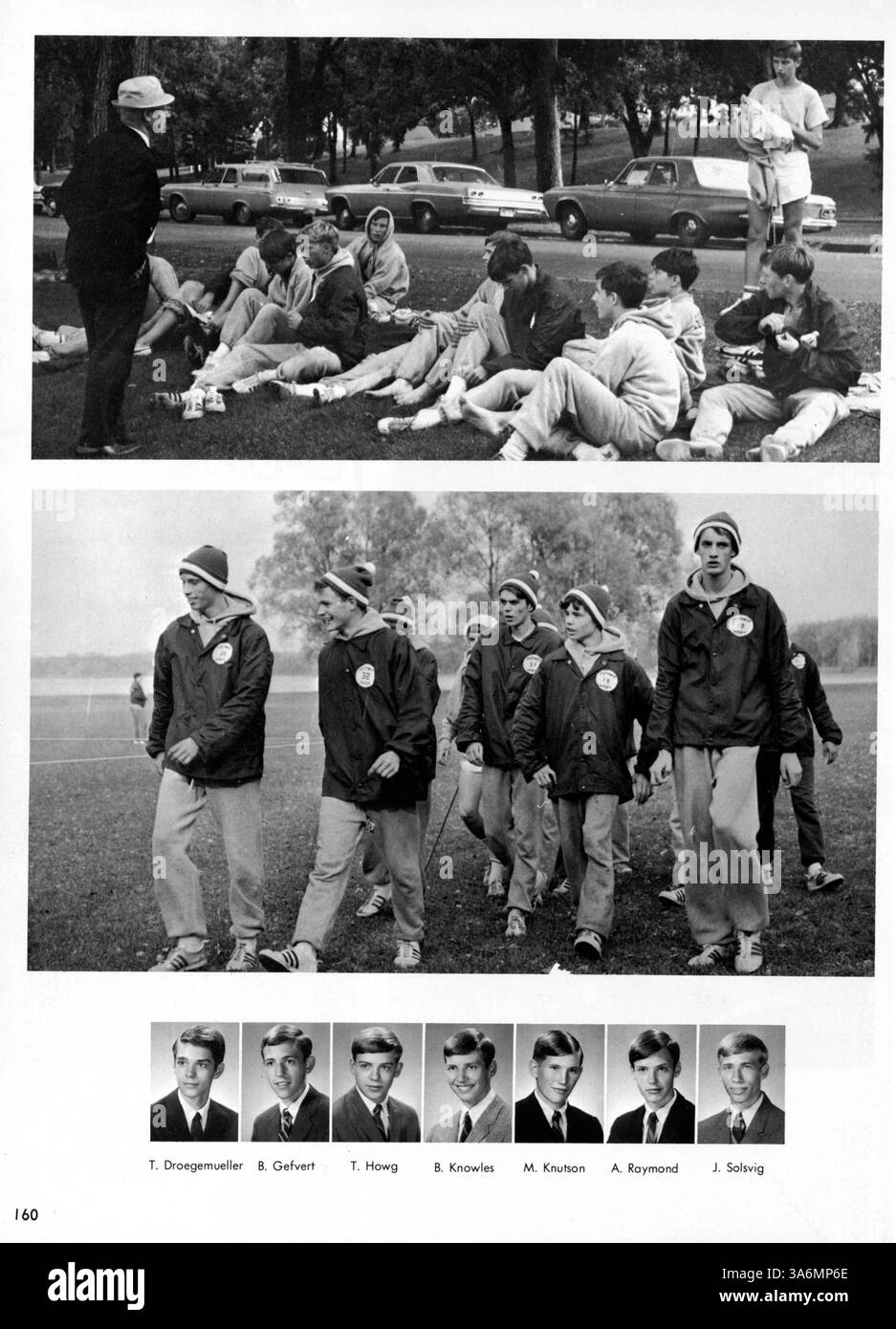 The 1967 southwest high yearbook records key school events hi-res stock ...