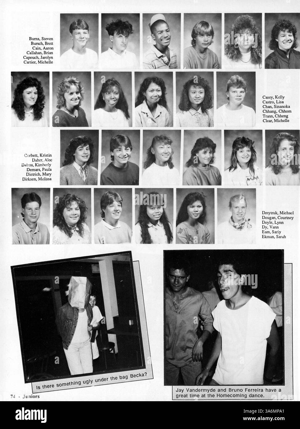 The 1988 Wizard Yearbook from Edison High School documents the key ...