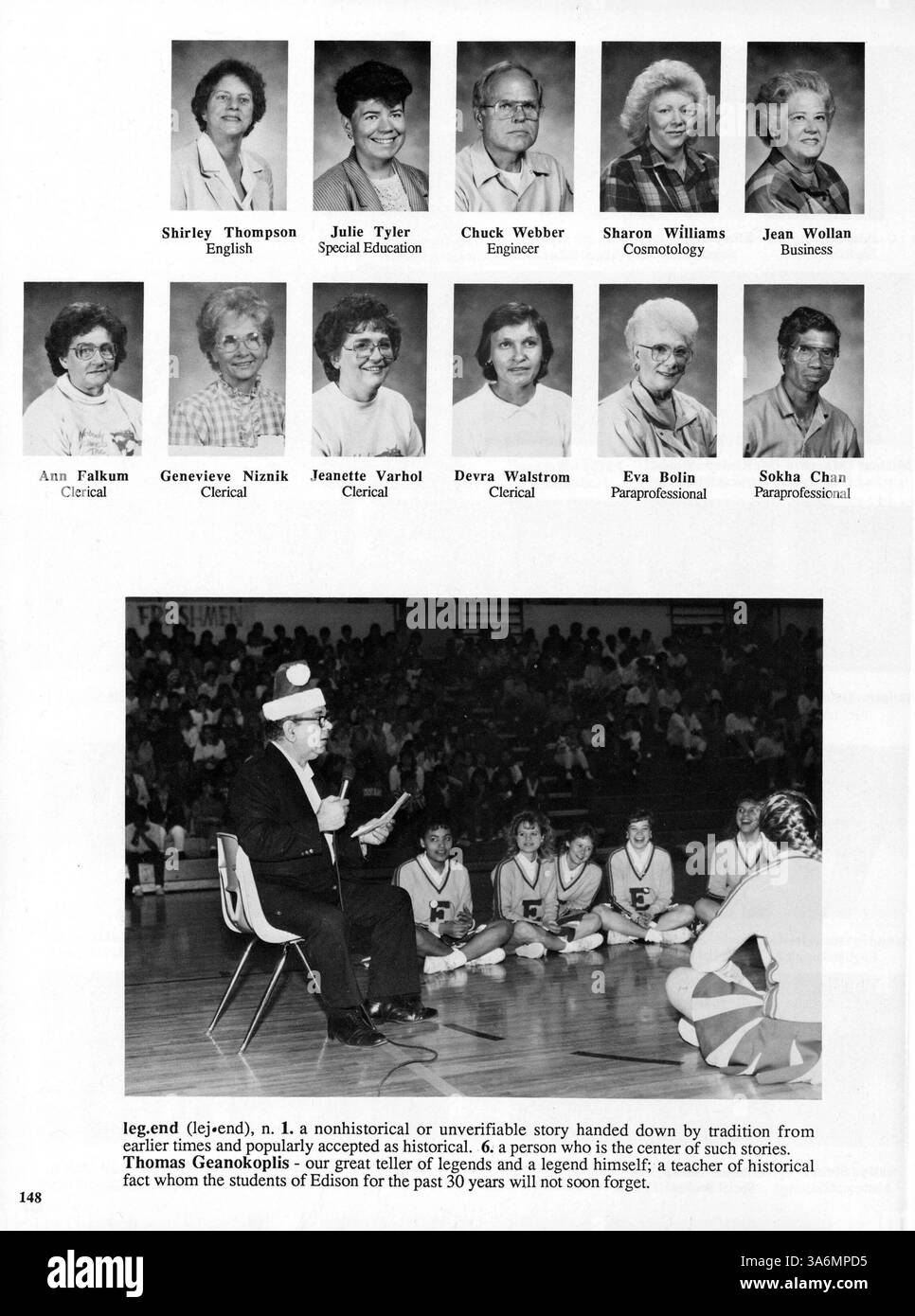 This yearbook from Edison High School showcases key moments of the 1987 ...