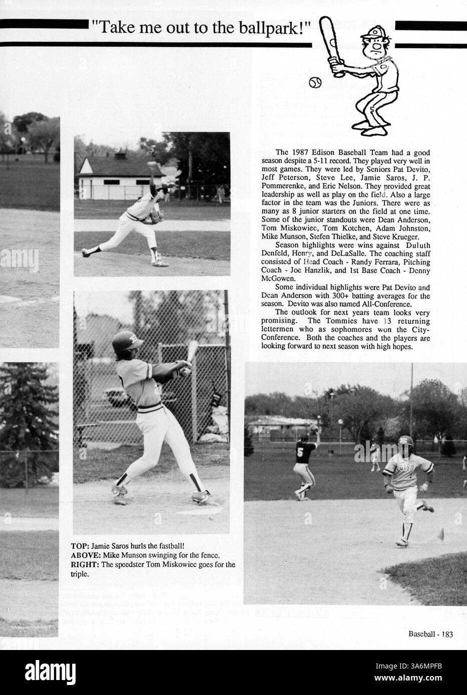 This 1988 Edison High School yearbook highlights the key events of the ...