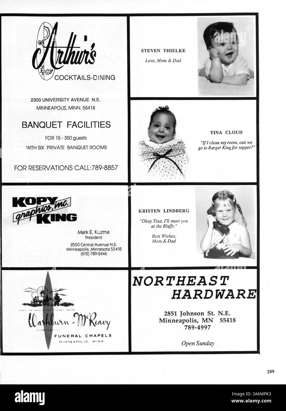 Yearbook from 1988 documents significant school events hi-res stock ...