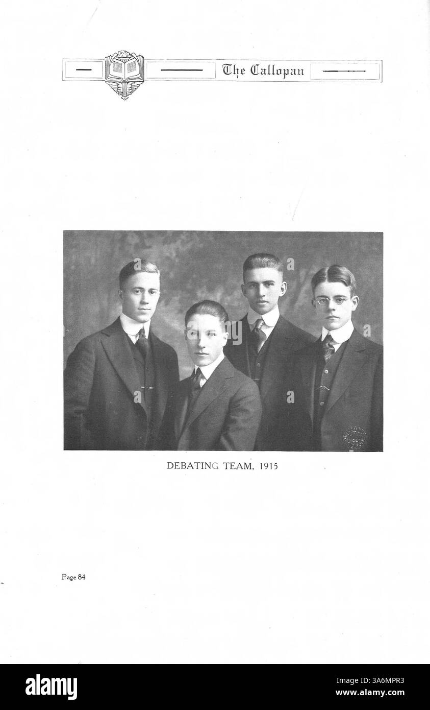 'The Callopan' yearbook from Blake School in 1915 records student life, teachers, athletic ...