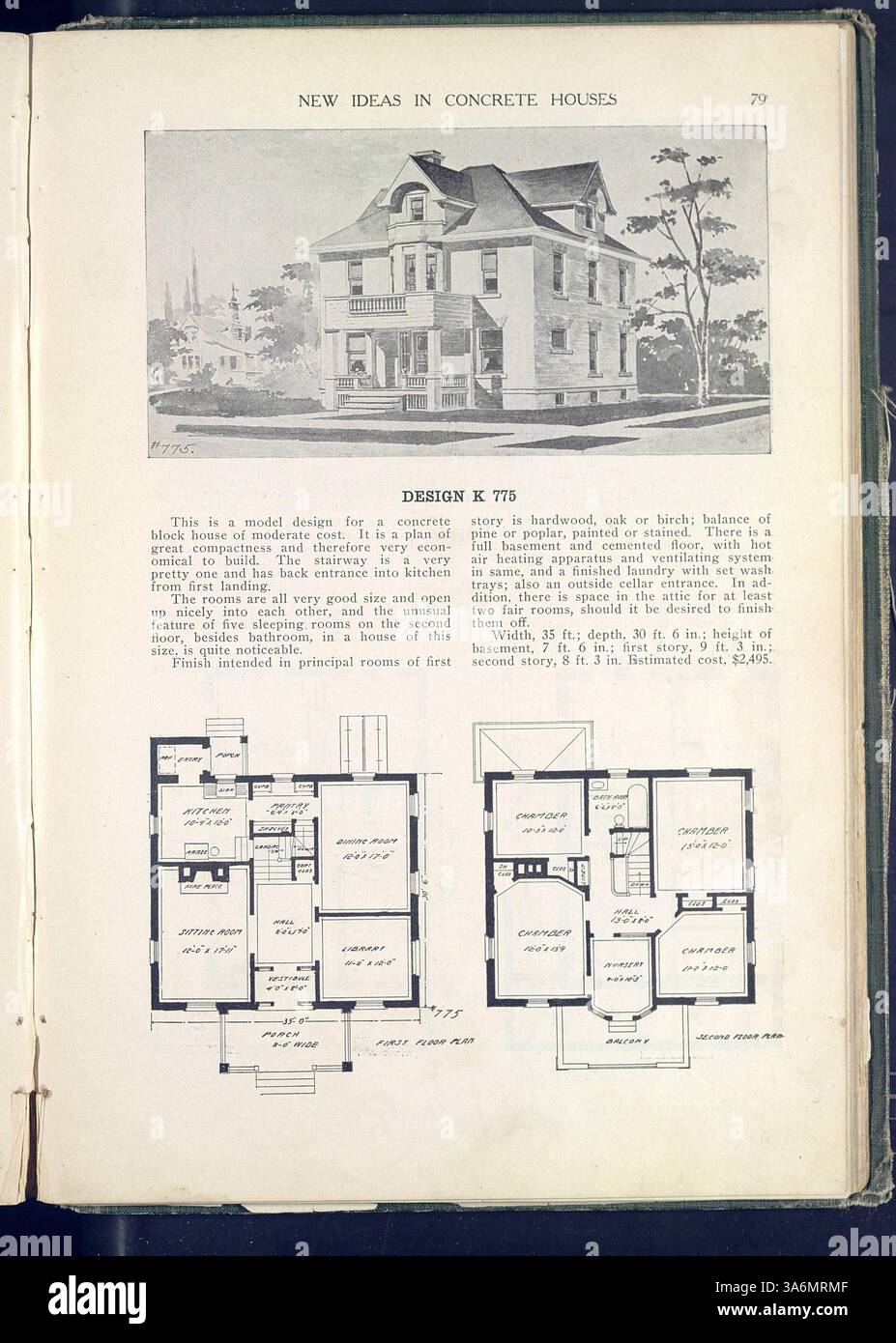 This 1910 collection by Max L. Keith offers 100 house designs with ...