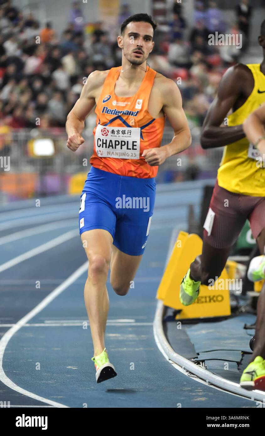 Samuel Chapple of the Netherlands competing in the 800m final at the ...