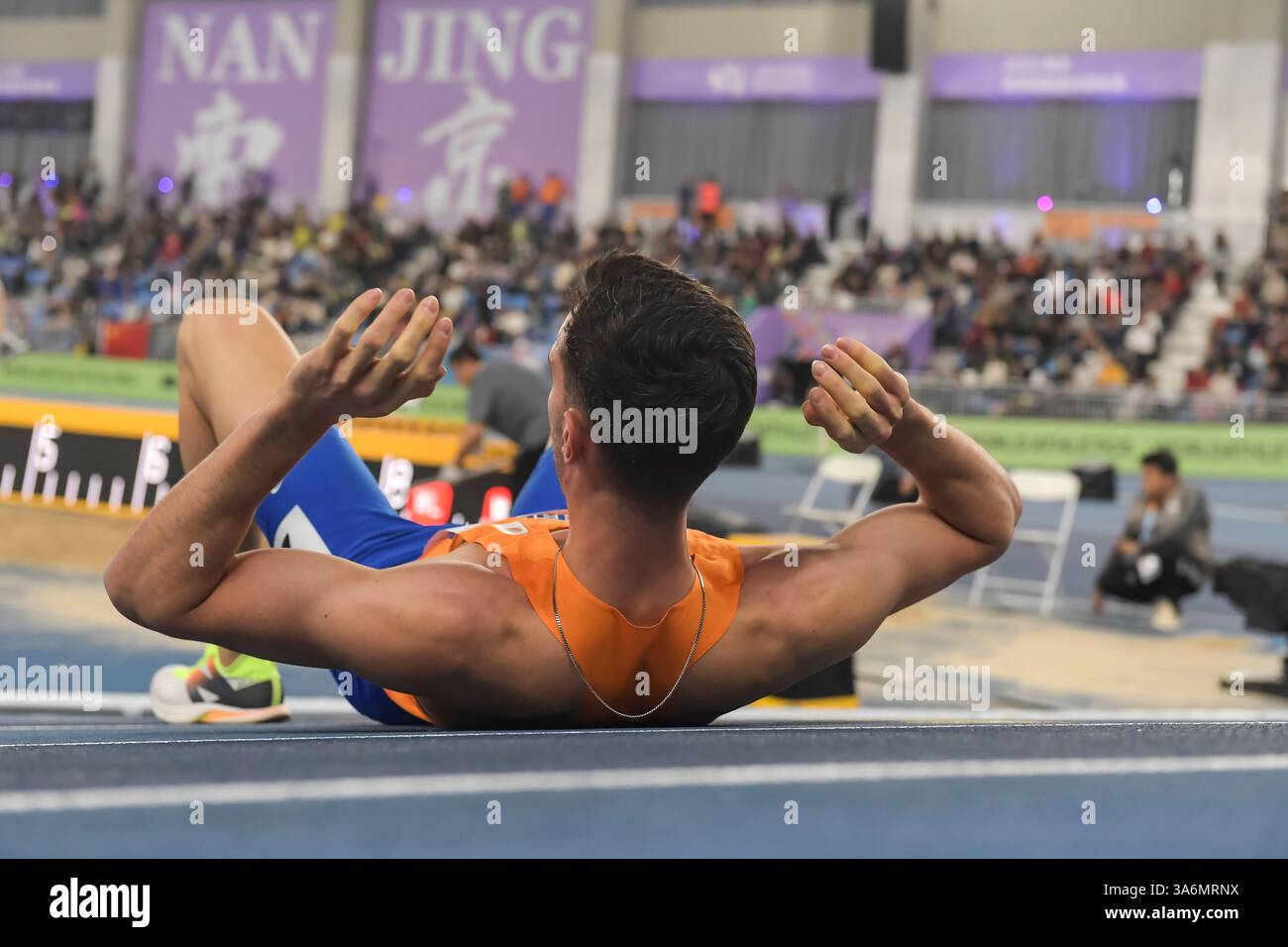 Samuel Chapple of the Netherlands competing in the 800m final at the ...