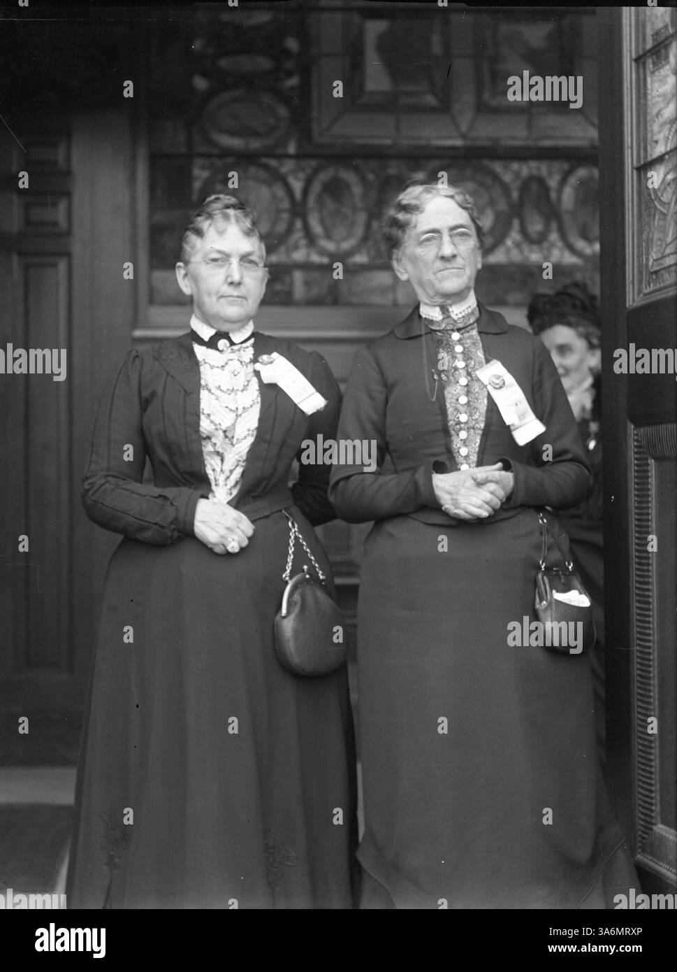 Mrs. Foss, wife of Bishop Cyrus David Foss, is seen at the Methodist ...