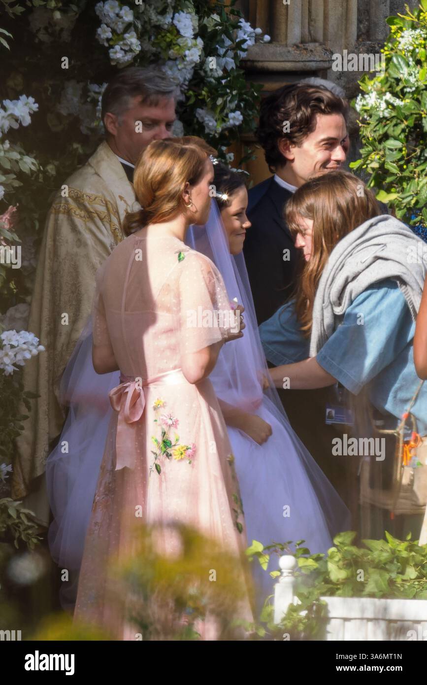 Filming of Beetlwjuice 2 With Jenna Ortega and Winona Ryder Stock Photo ...