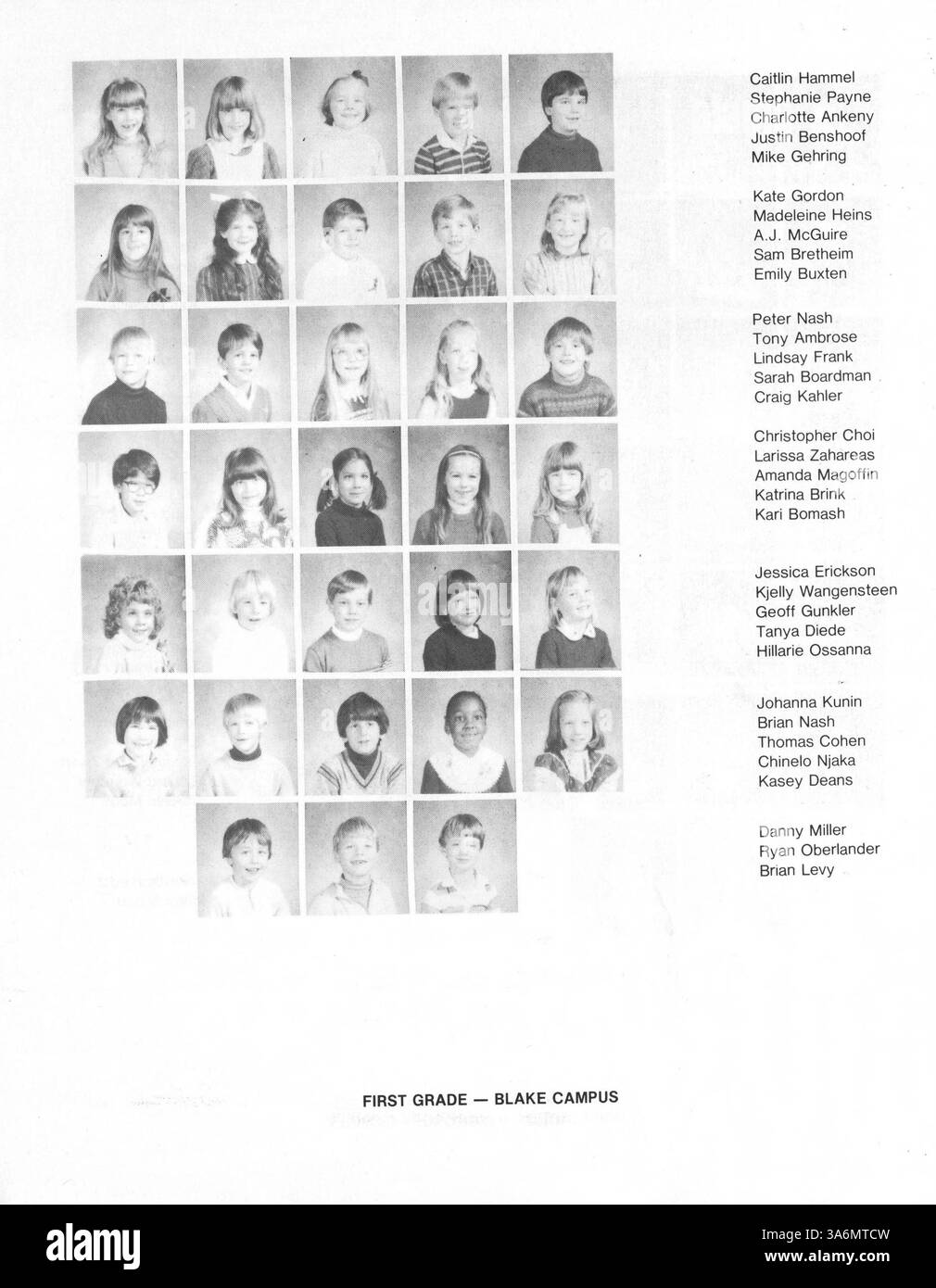 The 1986 Blake Lower School yearbook highlights the students, teachers ...