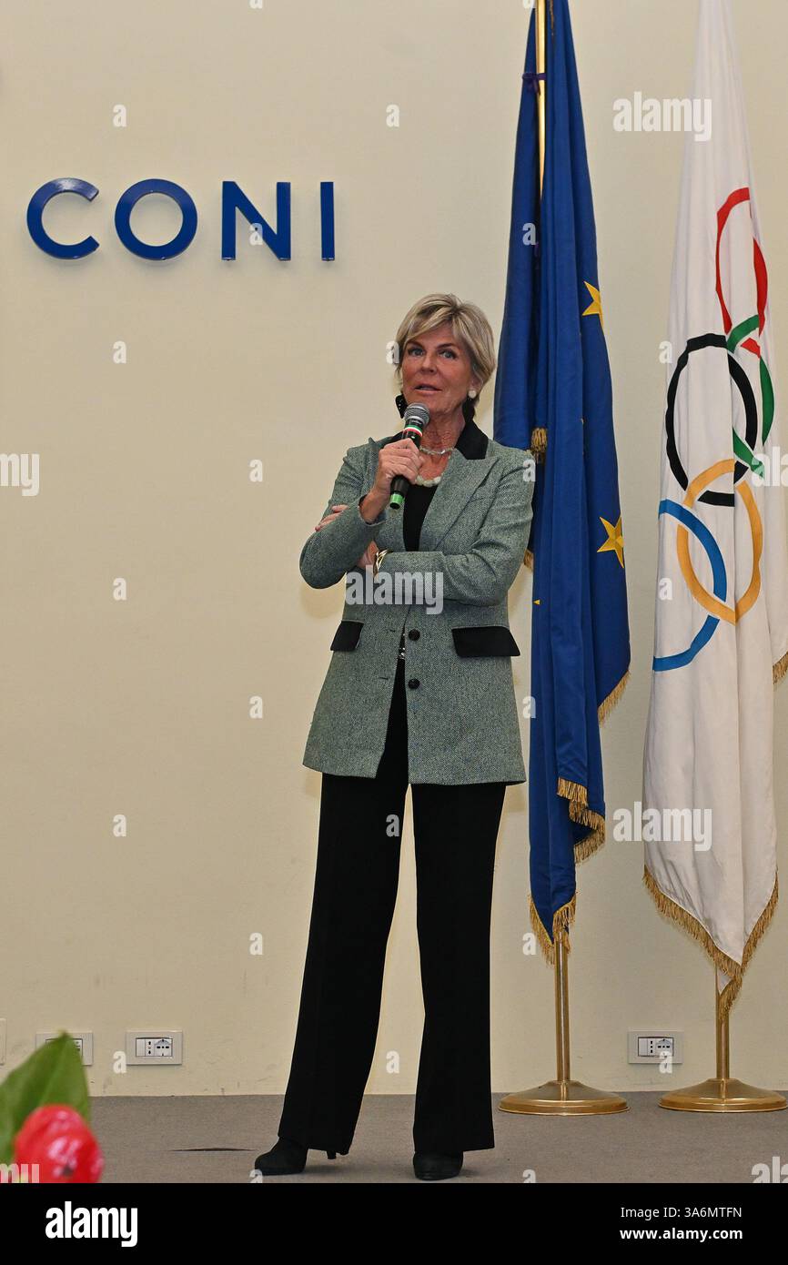 24th Mar 2025, Salone d’Onore del Coni, Rome, Italy; Women 4 Football ...