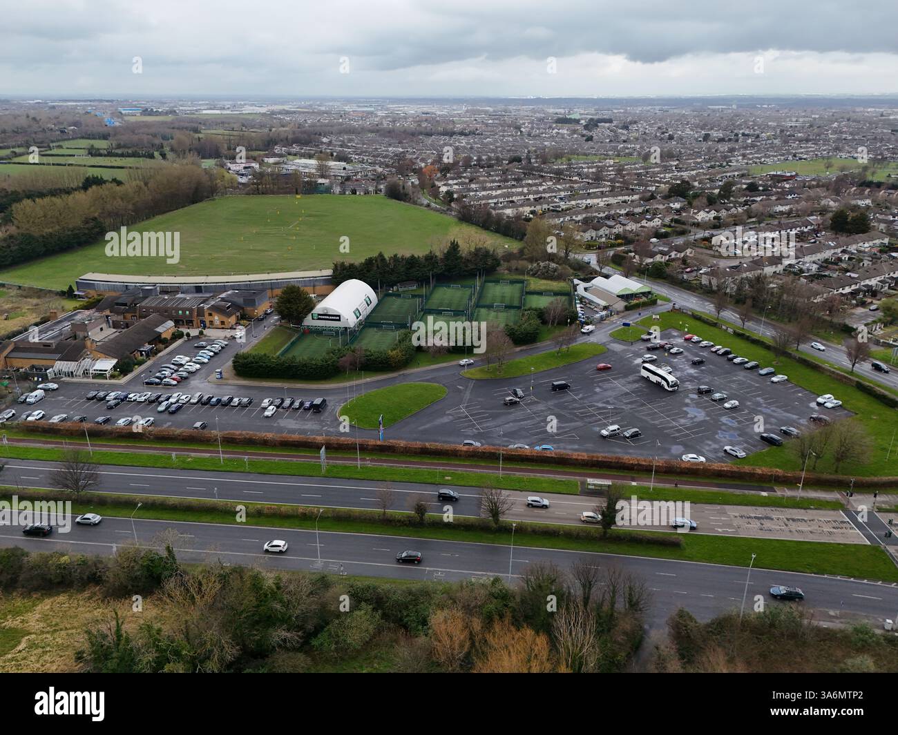 Dublin, Ireland - 22nd March 2025 - Aerial image of the Spawell sport ...