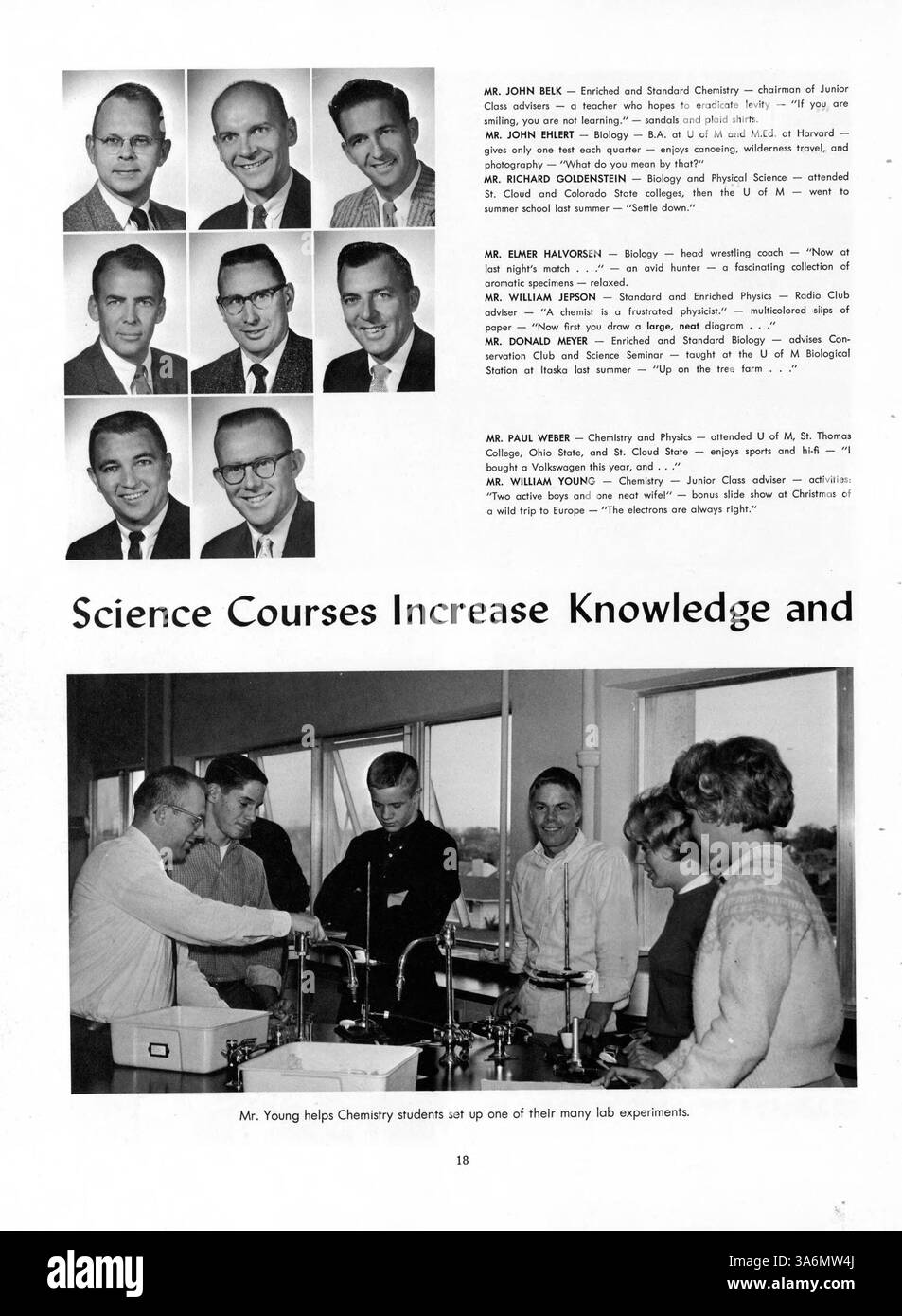 The 1963 whigrean yearbook from edina morningside high school ca hi-res stock photography and ...