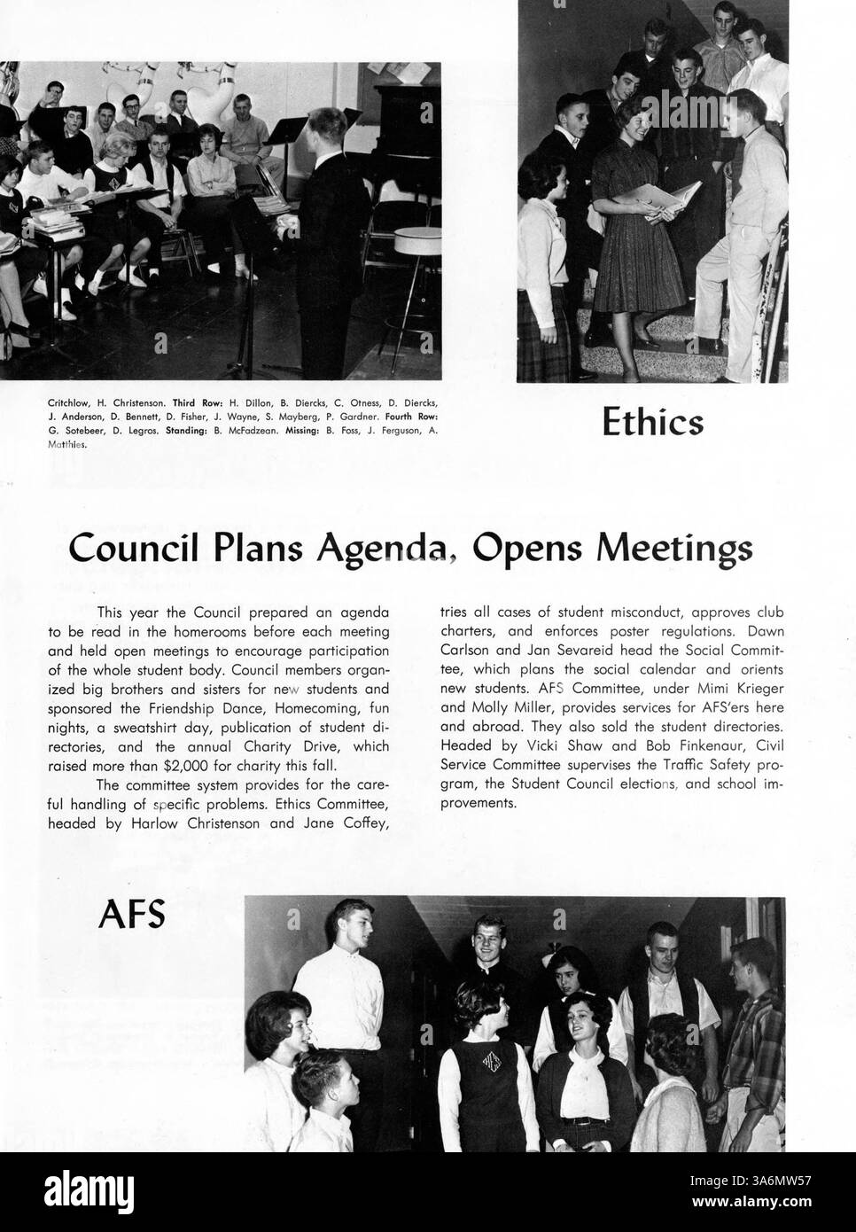 The 1963 Whigrean yearbook from Edina-Morningside High School documents ...