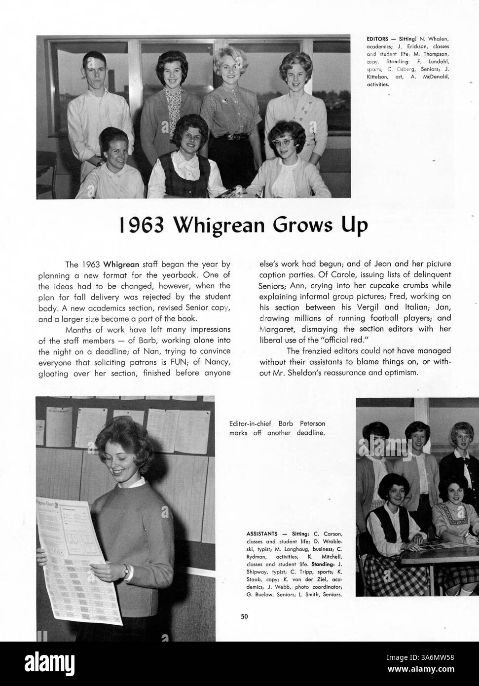 The 1963 Whigrean yearbook from Edina-Morningside High School provides a detailed record of ...
