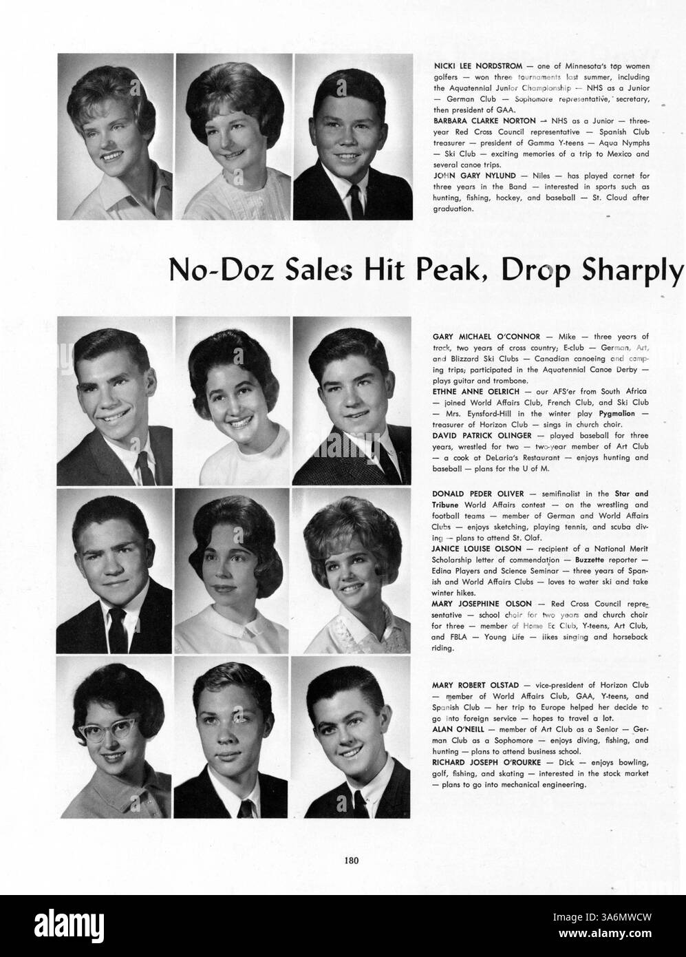 The 1963 whigrean yearbook documents edina morningside high schools student body Cut Out Stock ...
