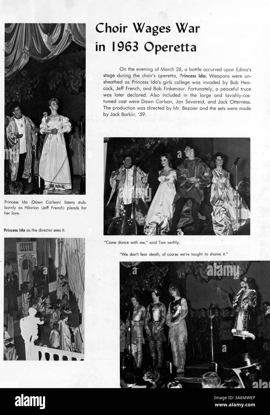 The 1963 Whigrean yearbook from Edina-Morningside High School highlights the activities ...